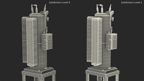 Substation Voltage Regulator 3d Model Turbosquid 2381603