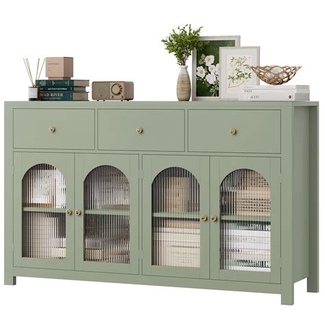 Homfa 55wide Buffet Credenzas Large Dining Sideboard With 3 Drawers