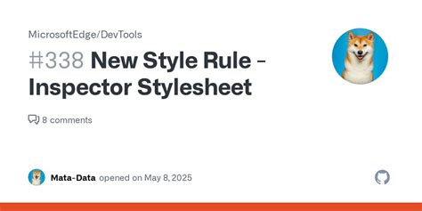 New Style Rule Inspector Stylesheet · Issue 338 · Microsoftedgedevtools · Github