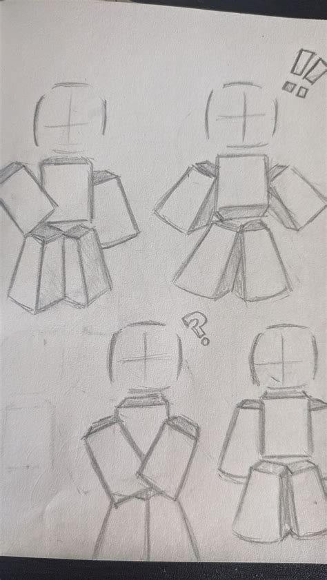 Roblox Drawing Pose Ideas Cool Cartoon Drawings Easy Drawings