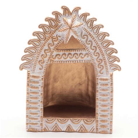 Corr The Jute Works Fair Trade Ceramic Nativity Set Ebth