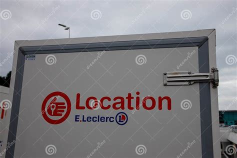 Eleclerc Location Logo Brand And Text Sign On Rear Panel Van Rental