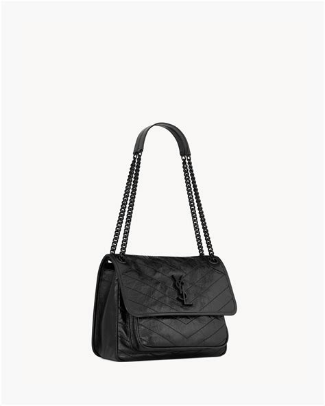 Niki Medium In Vintage Leather In Black Saint Laurent Ysl Us