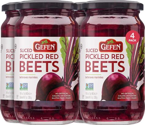 Gefen Sliced Pickled Beets 16oz 4 Pack Sweet And Tangy