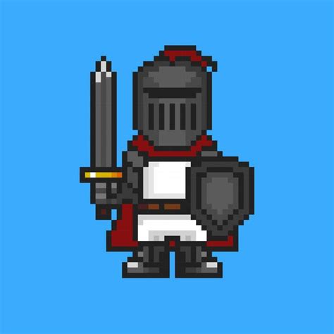 Pixel Knight Vector Art Icons And Graphics For Free Download