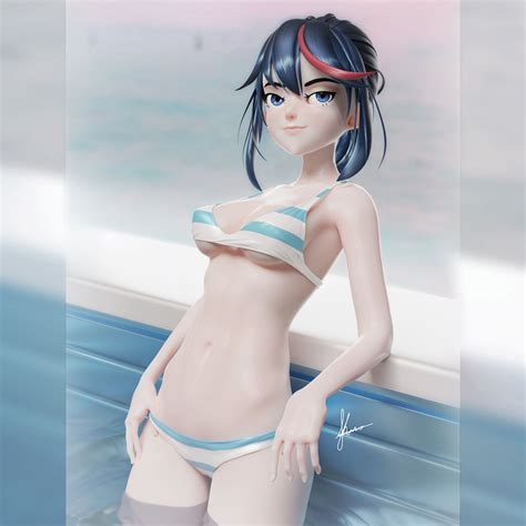 Rule 34 1girls Blue Eyes Blue Hair Breasts Female Female Only Kill La