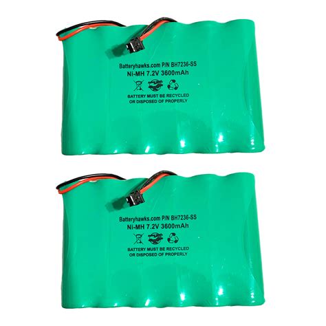 2 Pack Dsc Impassa 9057 Battery Pack Replacement For Wireless Securi