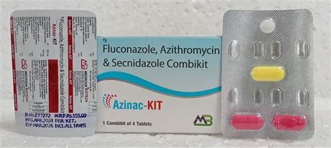 Fluconazole Azithromycin Secnidazole Kit Packaging Size 10x1x4 Tablets At ₹ 170strip Of 3