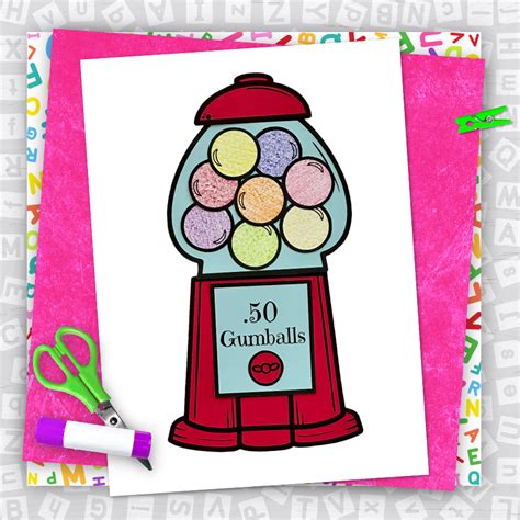 Gumball Machine Craft Letter G Candy Craft Made By Teachers