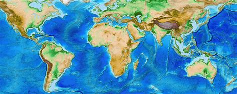 The World In Relief On Etopo News National Centers For