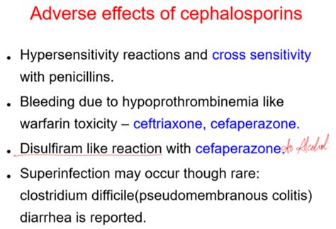 Cephalosporins Flashcards Quizlet