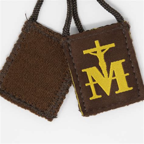 Premium Brown Scapular Brown And Gold ®