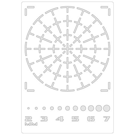 Reusable Stencil Professional Quality 90mm Mandala Dotting Templat Pinkbloo® Sticky Stencils