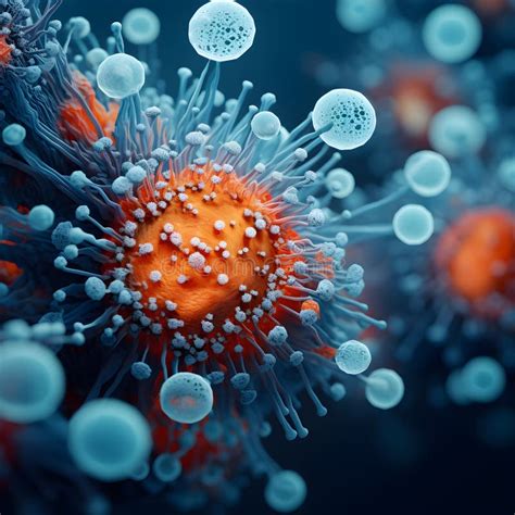 Microscope Virus Or Bacteria Stock Illustration Illustration Of