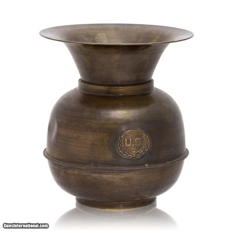 Us Stamped Brass Spittoon