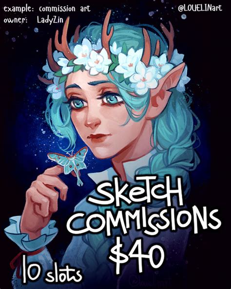 Commissions Open By Louelinart On Deviantart