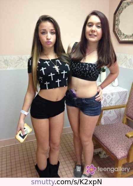 Two Slutty Lil Hoochie Mammas Posing Cunthater666