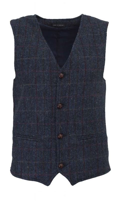 Mens Classic Scottish Harris Tweed Waistcoat For Any Etsy Harris