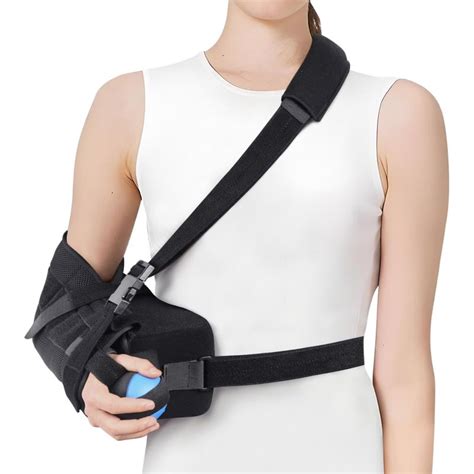 Abducted Shoulder Sling Immobilizer Padded Rotator Cuff Support Brace