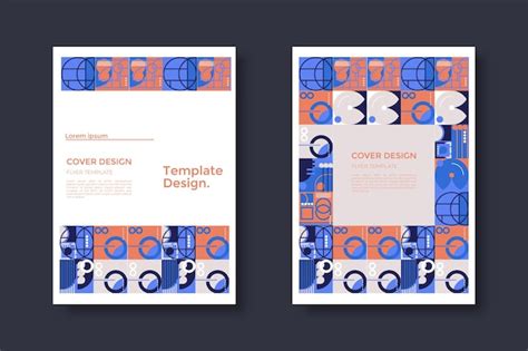 Free Vector Abstract Bauhaus Geometric Pattern Background Vector Circle Triangle And Square