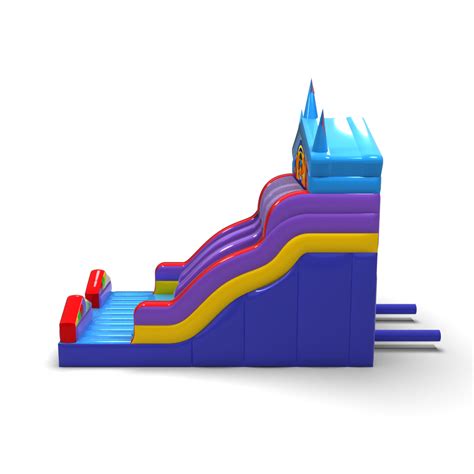 Double Inflatable Slide In A Mini Fairground Theme
