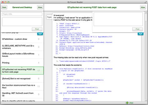 Qt Forum Reader Showroom