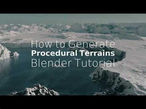 Blender Tutorial Procedural Terrain Blender Education Portal