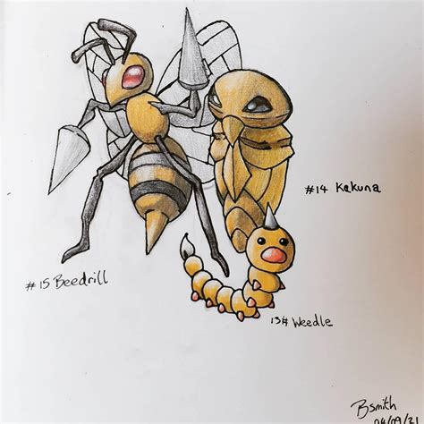 Weedle Evolution Chart