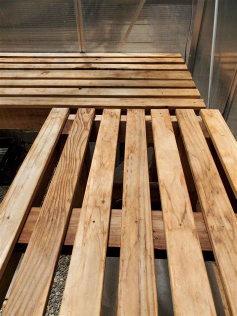 How To Build A Greenhouse Bench Or Table ~ Homestead And Chill
