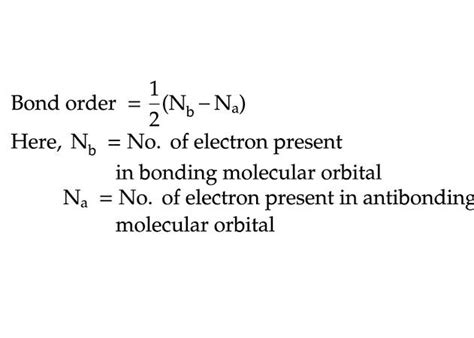 What Is The Best Formula To Find Out Bond Order