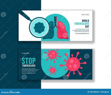 Hand Drawn Cartoon Template For World Tuberculosis Day Horizontal