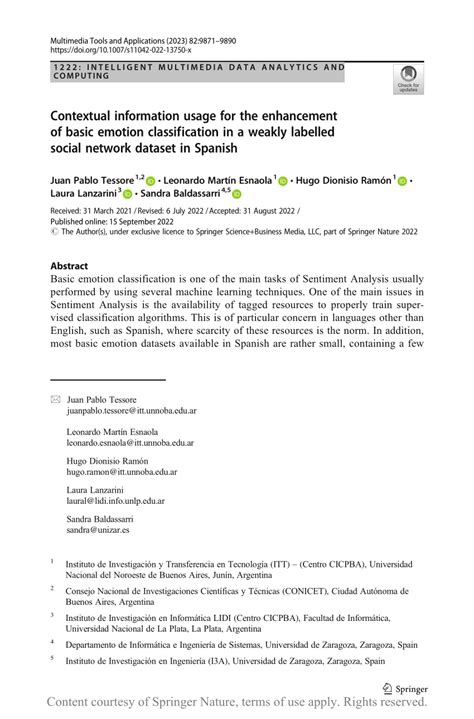 Contextual Information Usage For The Enhancement Of Basic Emotion Classification In A Weakly