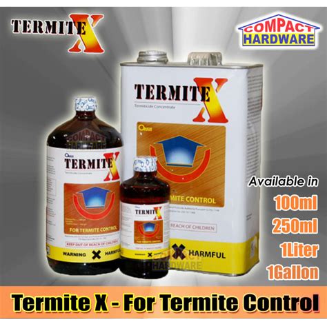 Termite X Termite Control Anay Killer 1gallon 1liter 250ml 100ml