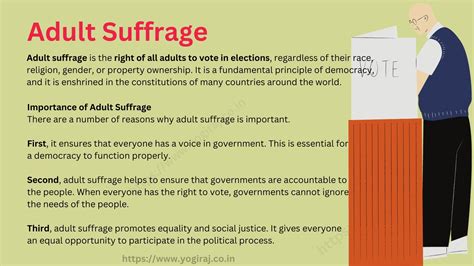 Adult Suffrage A Comprehensive Guide