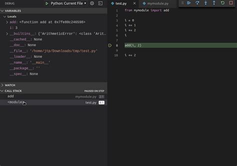 Switch Callstack · Issue 173 · Jupyterlabdebugger · Github