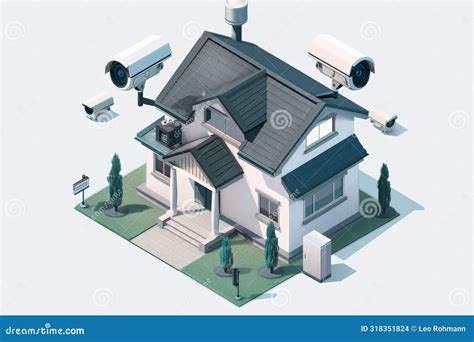 Cctv Wireless Camera Icons Set With Antenna Colored Silhouette Line