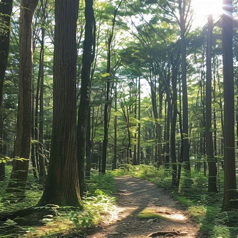 Free Photo Beautiful Japanese Forest Scene