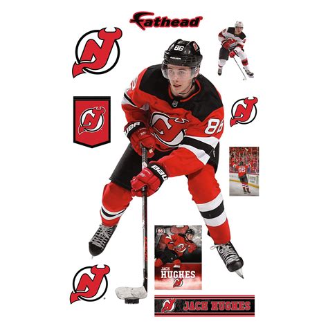 Jack Hughes Officially Licensed Nhl Removable Wall Decal New Jersey