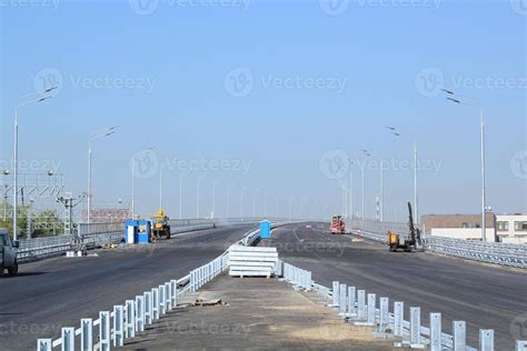 New Traffic Intersection Road Construction Site Development Of