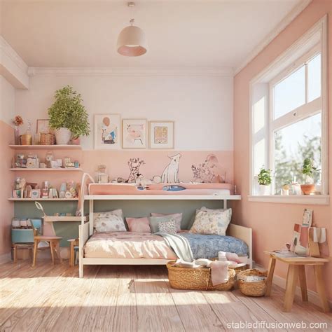 Cute House Interior Stable Diffusion Online
