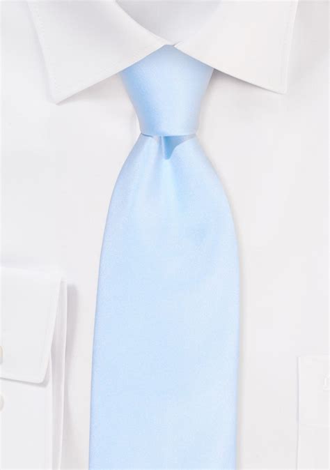 Ice Blue Mens Tie Formal Solid Satin Tie In Ice Blue Ice Blue