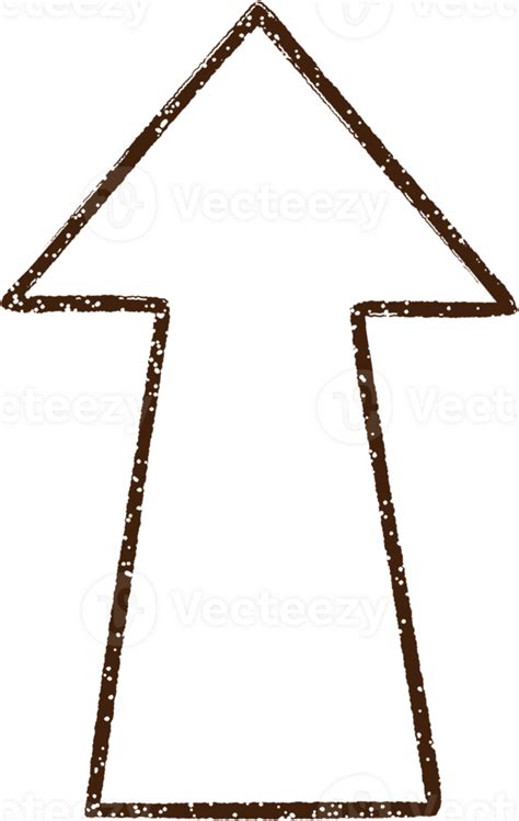 Pointing Arrow Charcoal Drawing 44936312 Png