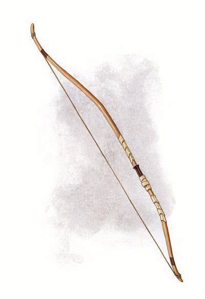 Medieval Fantasy Bow Longbow Dnd Recurve Bow Dnd Dnd Bow Art