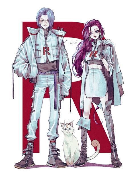 精灵宝可梦 火箭队 喵喵 小次郎 武藏 Twipinn365