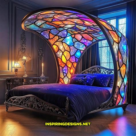These Stained Glass Bed Frames Will Transform Your Bedroom Into A Work
