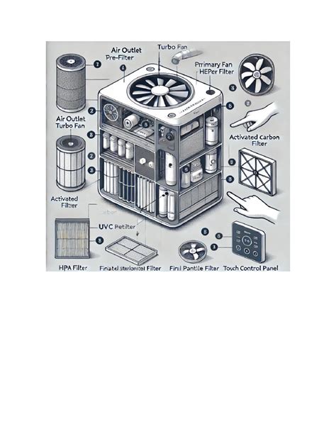 Clear Labelled Air Purifier Diagram Pdf