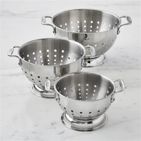 All Clad Stainless Steel Colanders Williams Sonoma