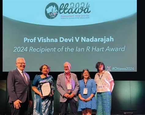 Numeds Prof Vishna Devi Is First Malaysian To Win Ian Hart Award Nestia