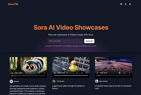 Sora Ai 视频生成器模板 Sora Ai 视频演示