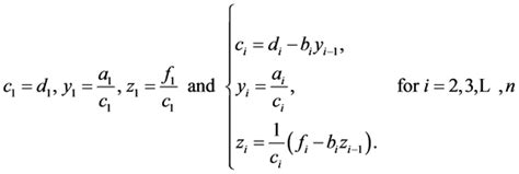 Algorithms For Solving Linear Systems Of Equations Of Tridiagonal Type